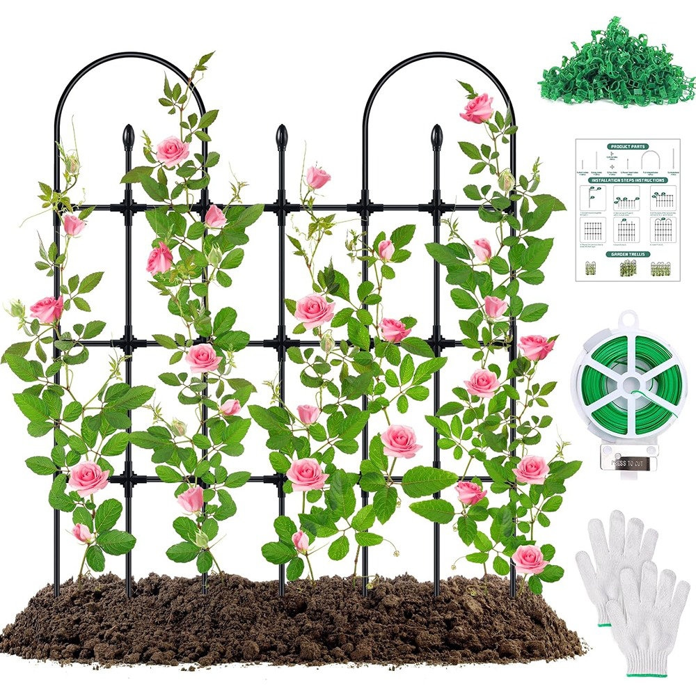 Arlmont & Co. Trellis For Climbing Plants Outdoor,47.2" Garden Trellis For Cli... | Wayfair